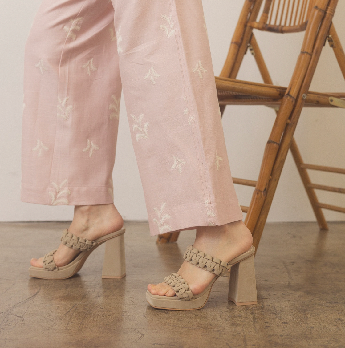 ZENDA BRAIDED PLATFORM HEELS – Boho Trace